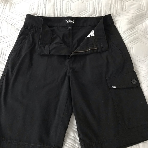 Vans | Shorts | Vans Black Cargo Shorts Durable Utility Style | Poshmark